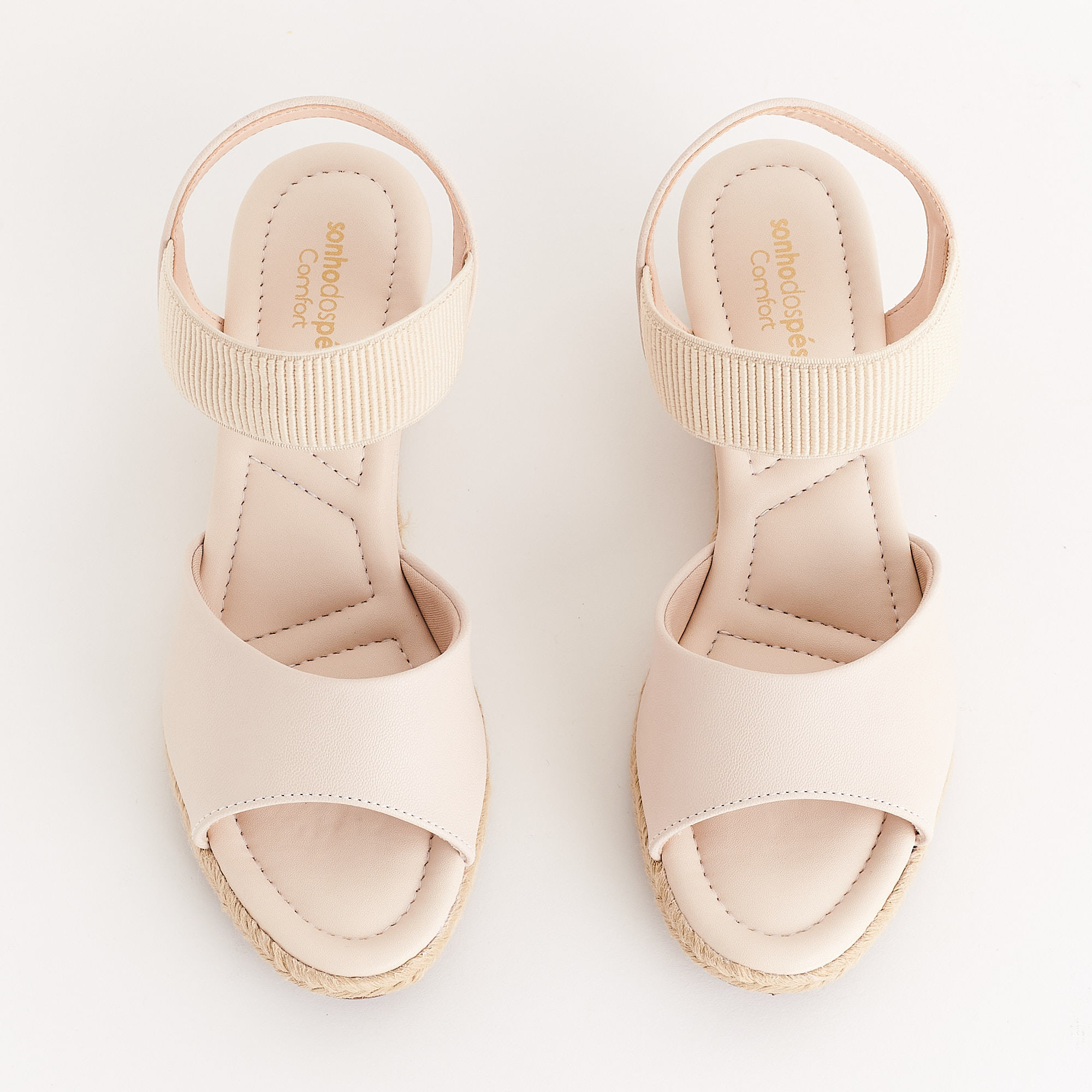 Anabela comfort tira elástica - Sonho dos Pés