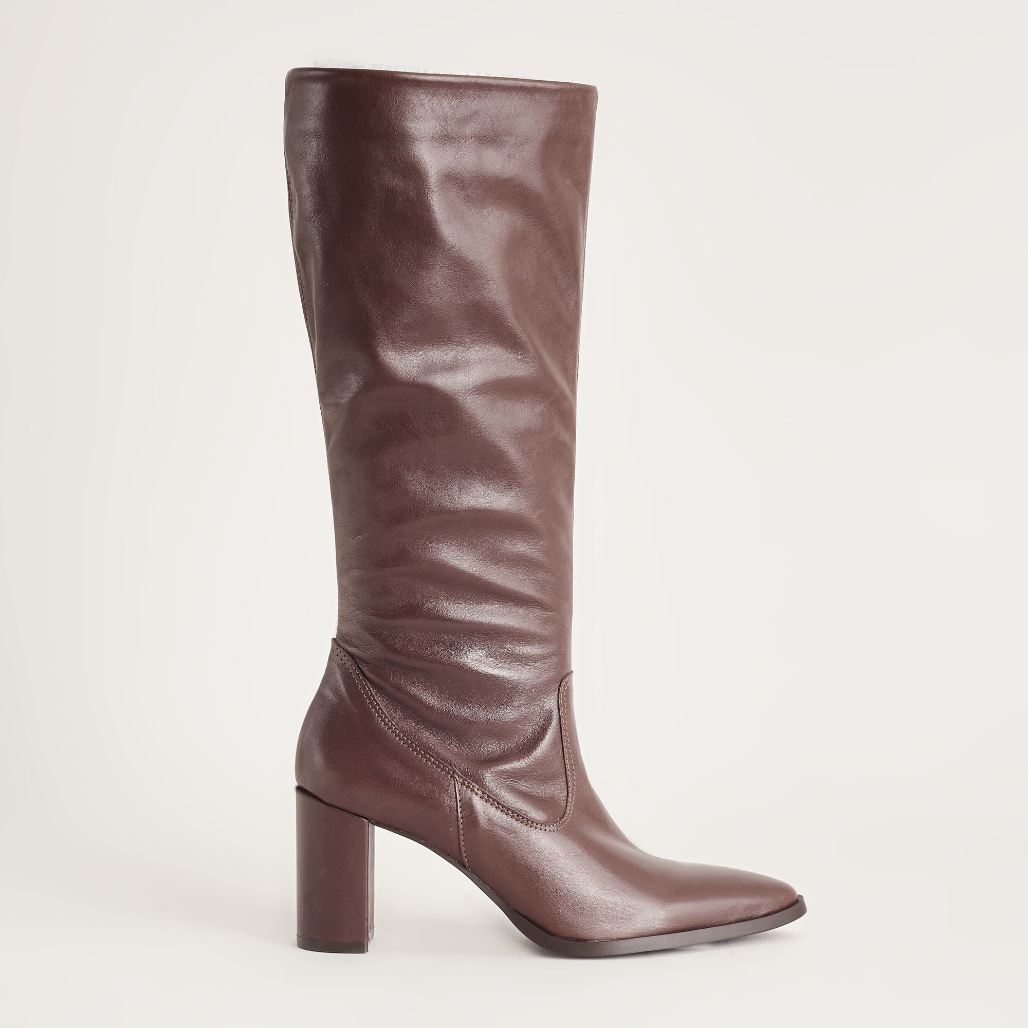 Bota Longa de Bico Fino em Couro - EXPRESSO | Sonho